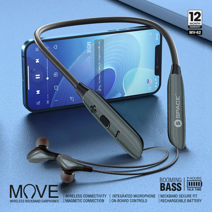 Move Wireless Neckband Earphones